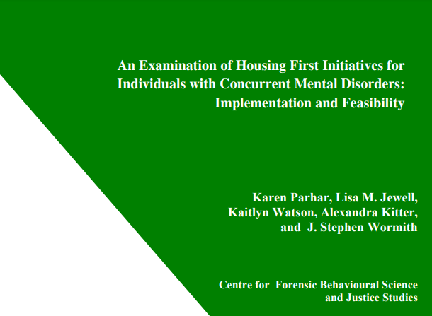 An Examination of Housing First Initiatives for Individuals with ...